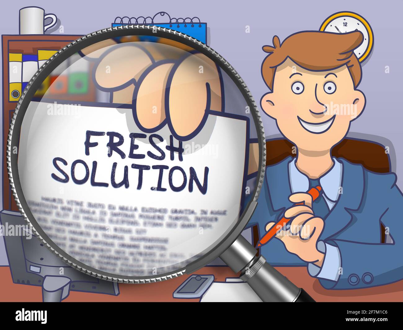 Solution magnifier hi-res stock photography and images - Alamy