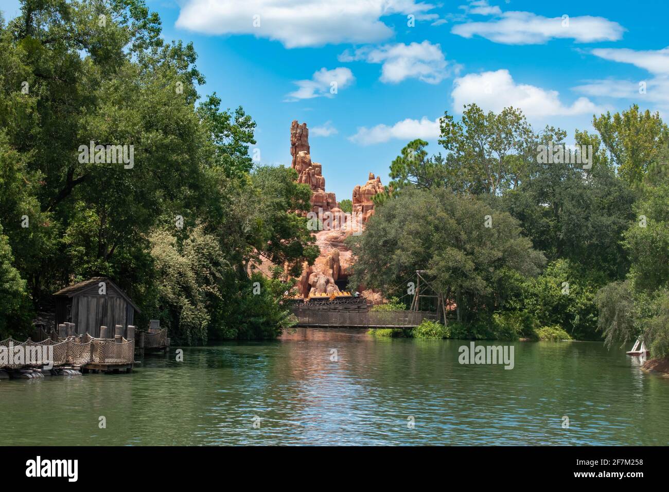 Orlando, Florida. August 04, 2020. Views of the Magic Kingdom as you ...