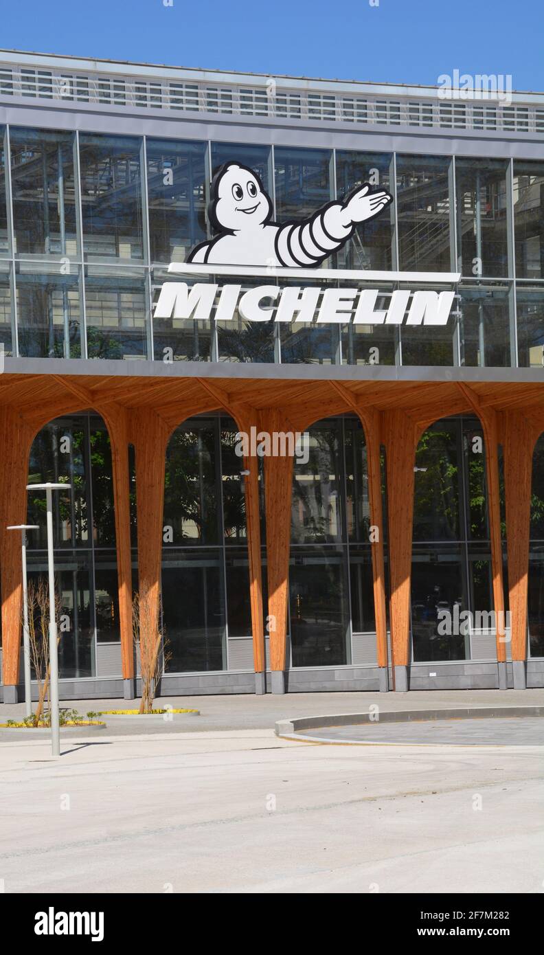 Michelin building headquarters ( new facade), Carmes square, Clermont ...