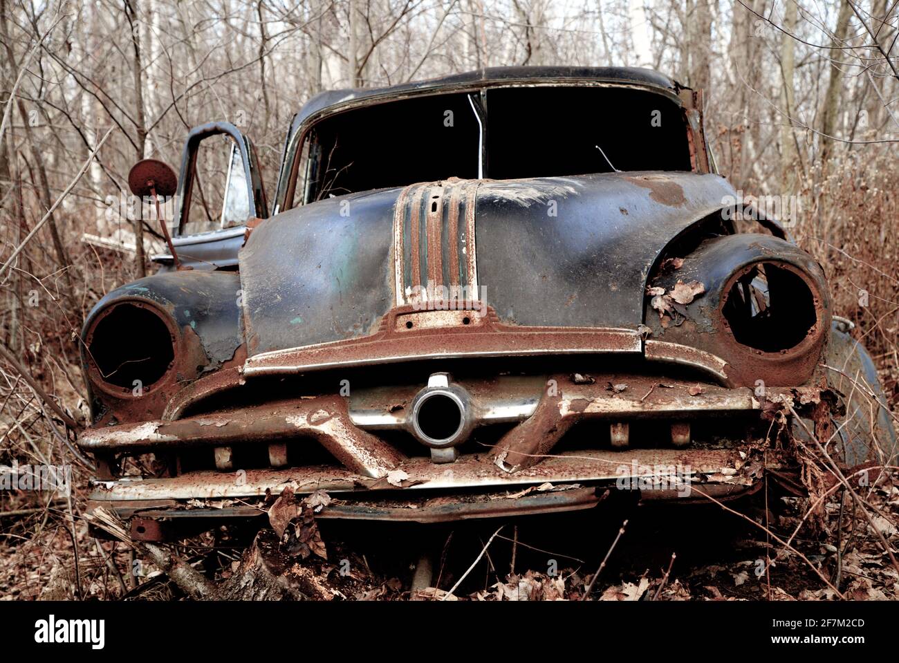 The blue car Stock Photo - Alamy
