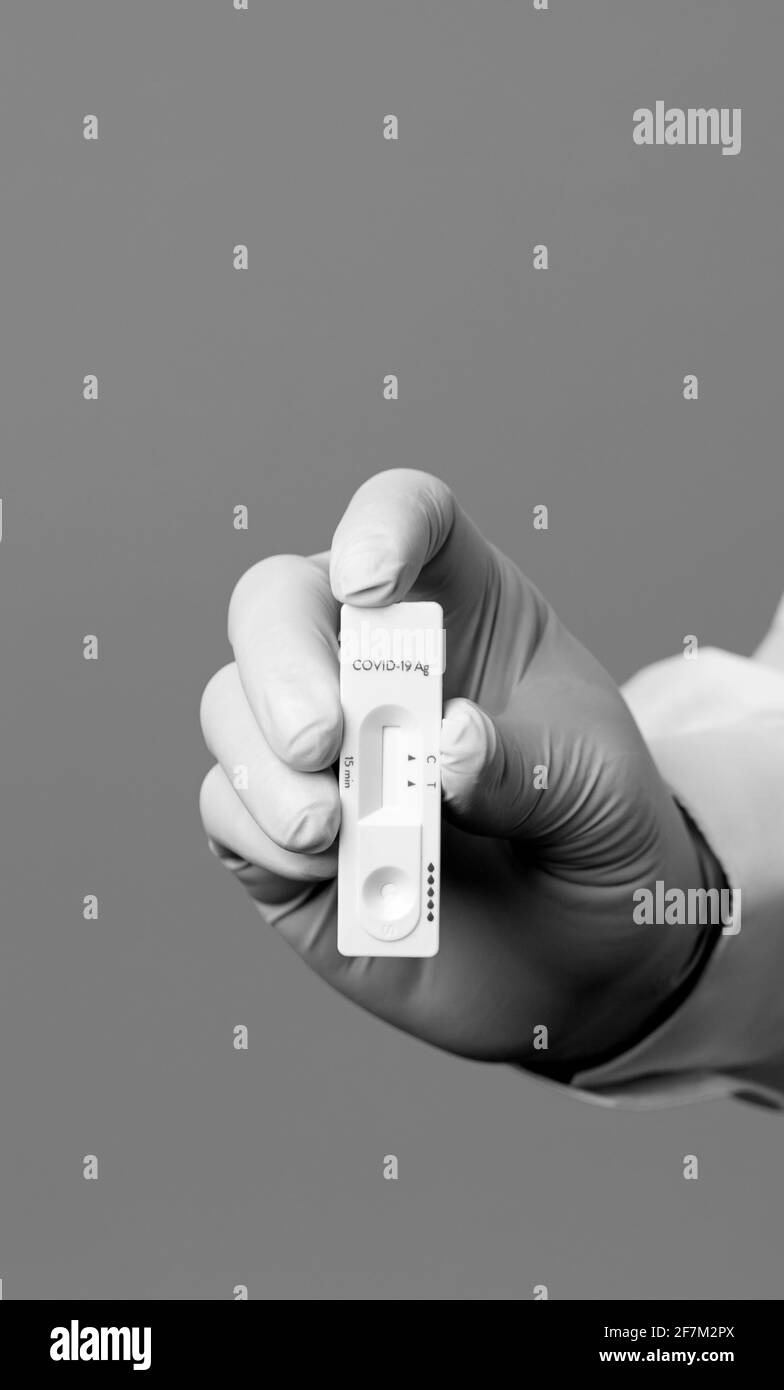 COVID-19 virus disease test in the hands of doctor, coronavirus crisis ...