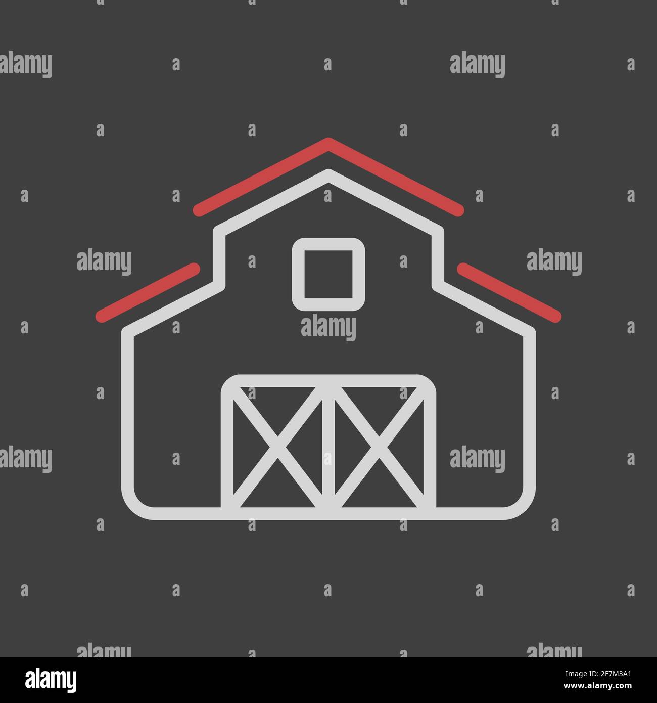Barn icon. Farm animal sign. Graph symbol for your web site design ...