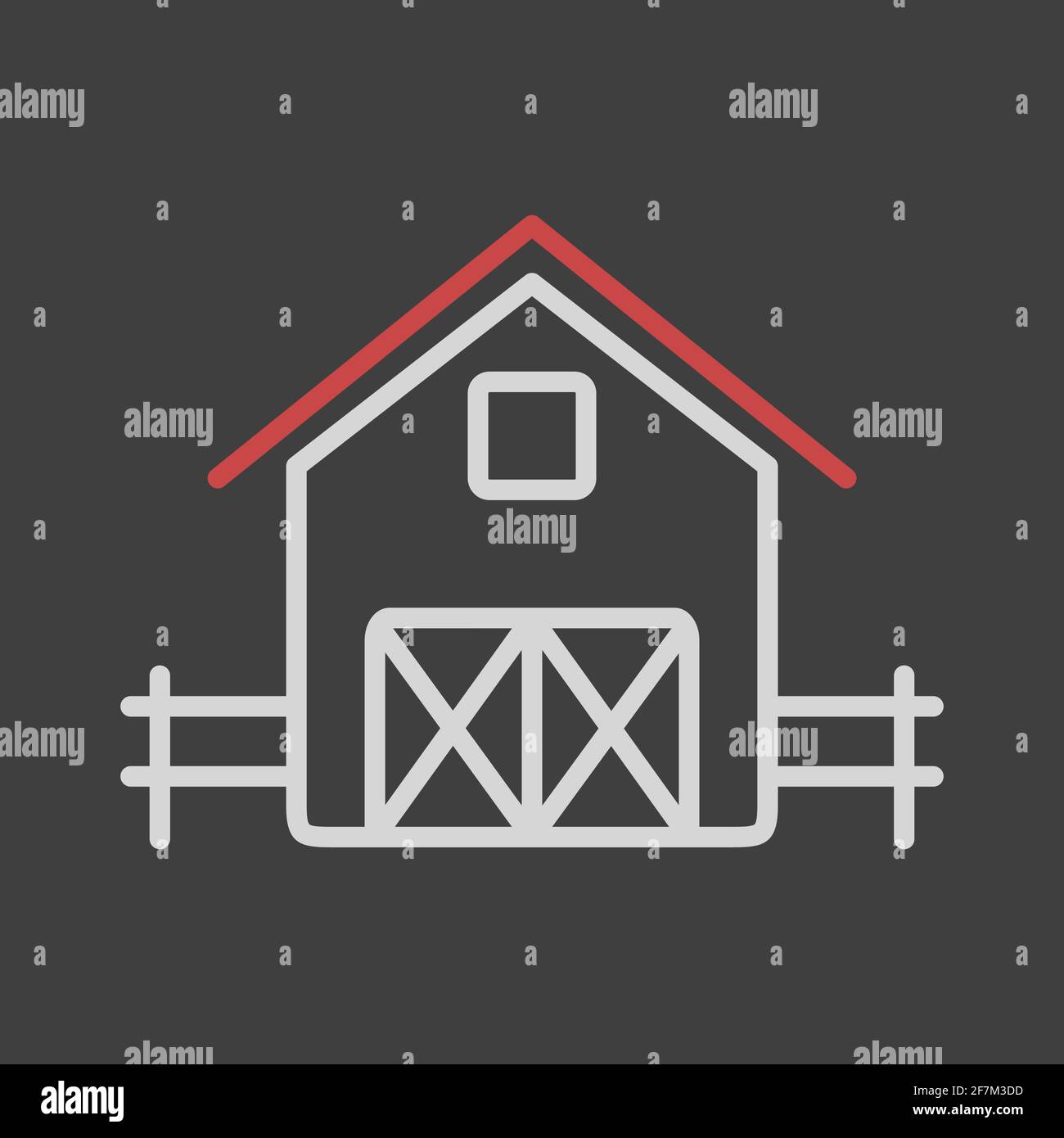 Barn icon. Farm animal sign. Graph symbol for your web site design ...