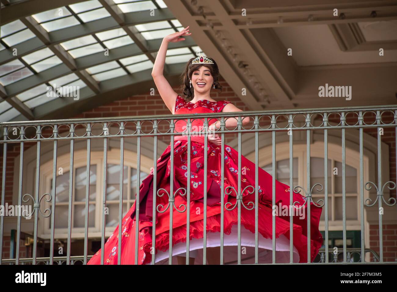 Orlando, Florida. August 04, 2020. Elena of Avalor waving from the ...
