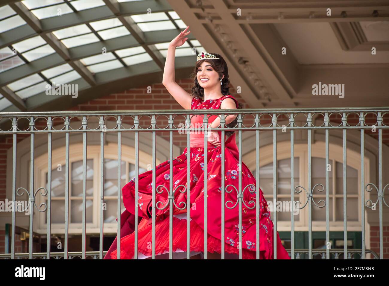 Orlando, Florida. August 04, 2020. Elena of Avalor waving from the ...