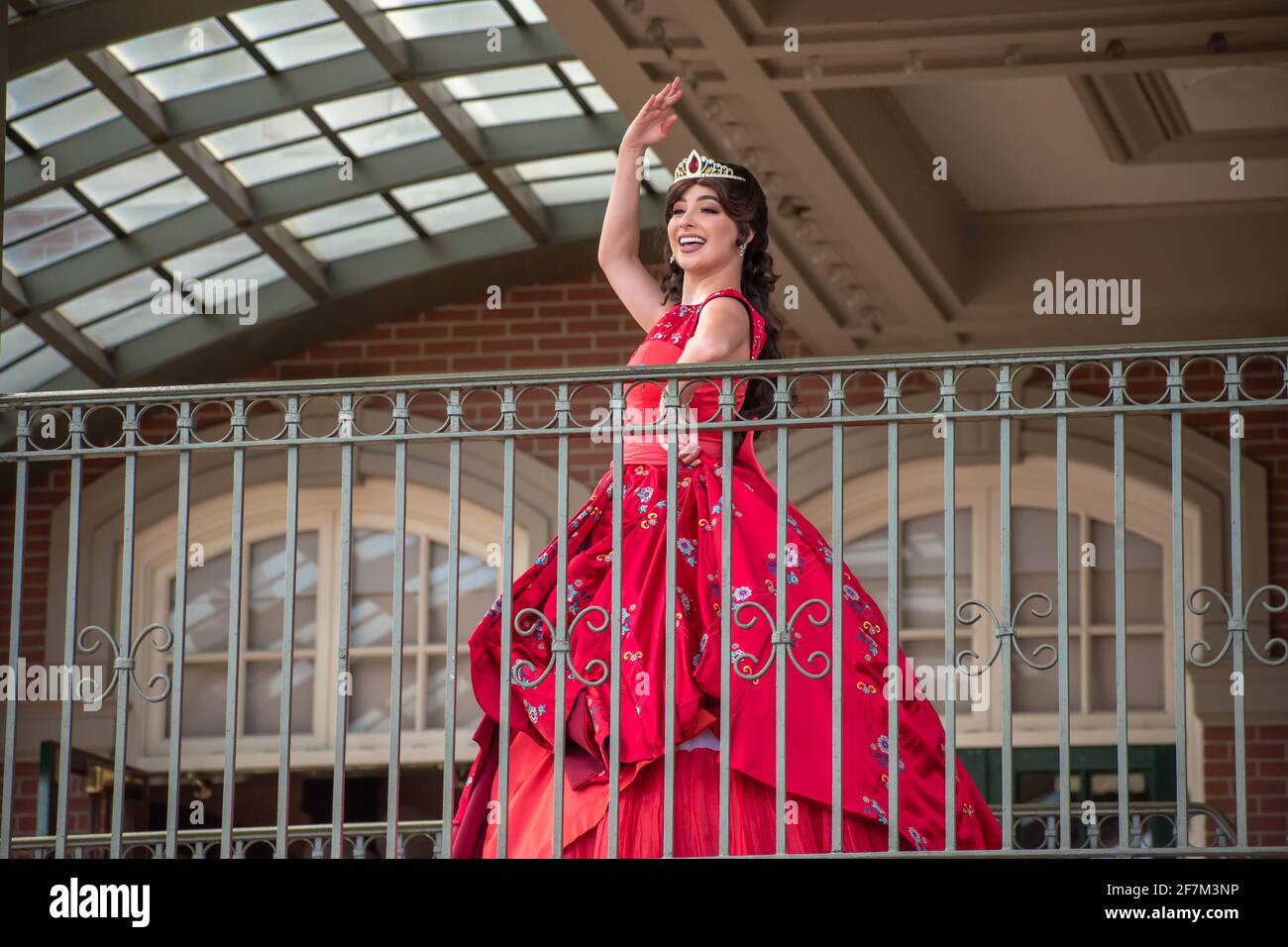 Orlando, Florida. August 04, 2020. Elena of Avalor waving from the ...