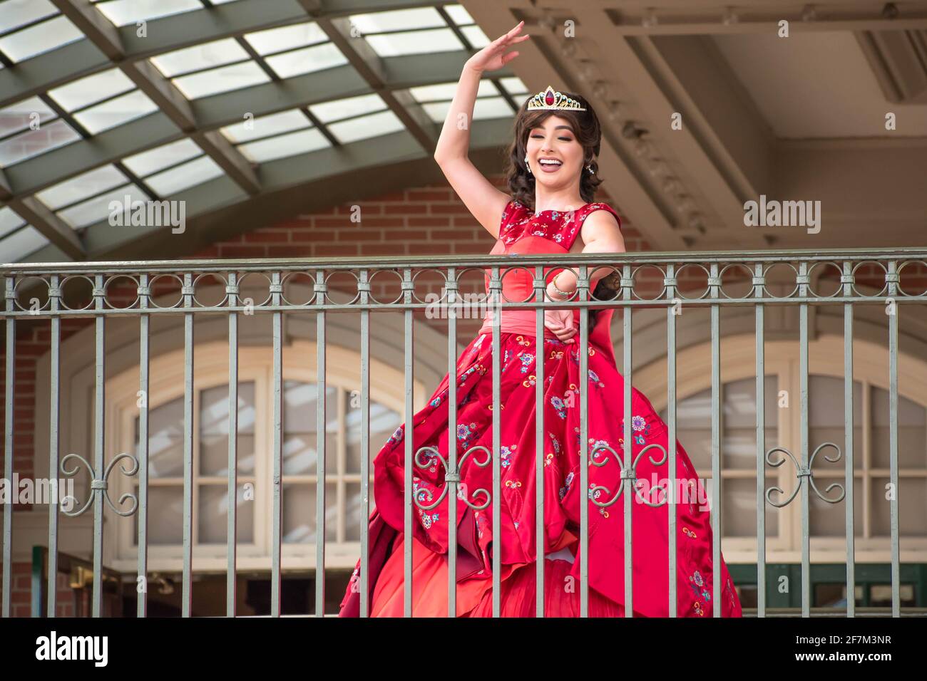Orlando, Florida. August 04, 2020. Elena of Avalor waving from the ...
