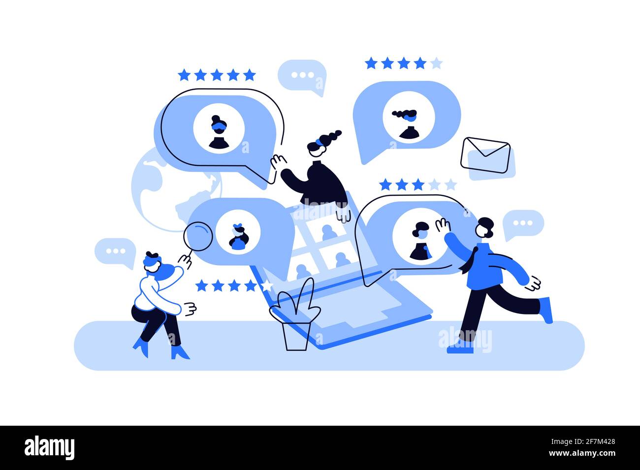 Online clients Stock Vector Images - Alamy