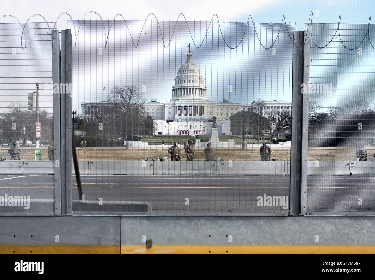 National Guard deployed in Washington DC on January 20 for the ...
