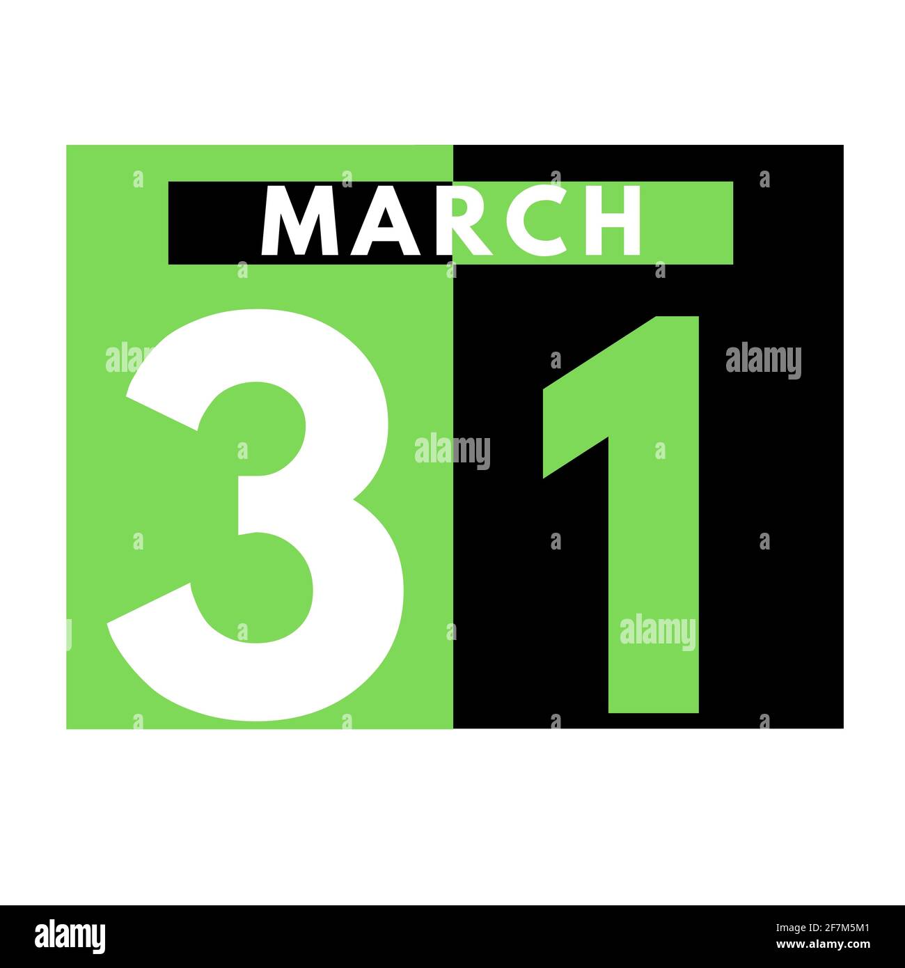 March 31 . Flat daily calendar icon .date ,day, month .calendar for the ... March 31 . Flat daily calendar icon .date ,day, month .calendar for the ...