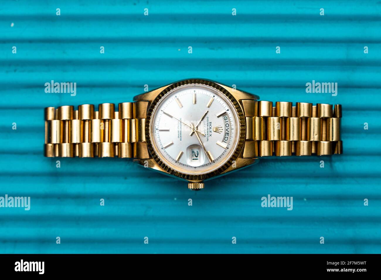 CREMONA, ITALY - MARCH, 2019: Rolex Oyster Perpetual Day- Date watch on ...
