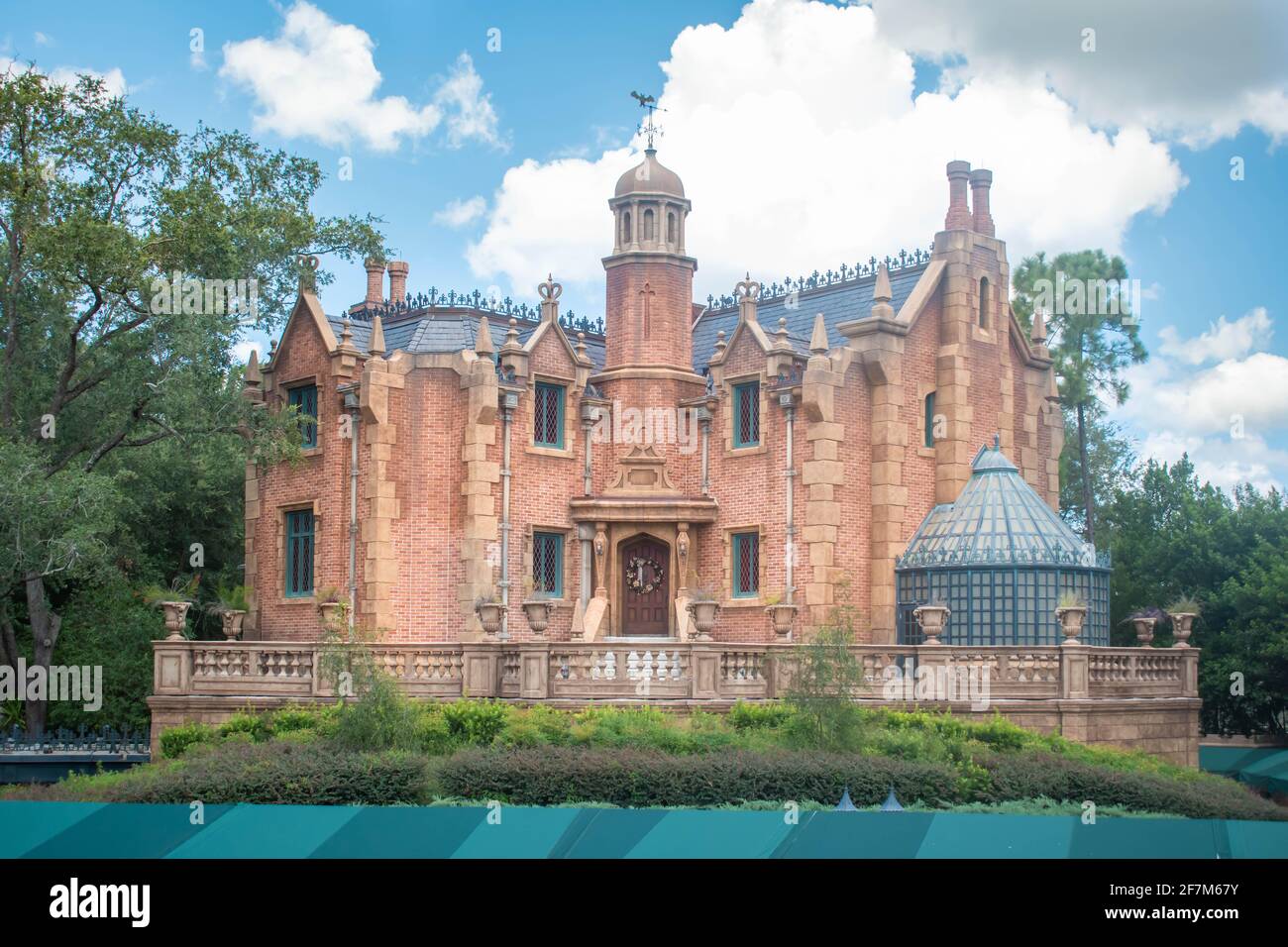 Orlando, Florida. August 04, 2020. The Haunted Mansion at Magic Kingdom ...