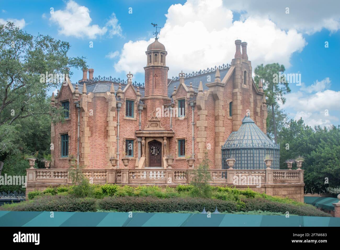 Orlando, Florida. August 04, 2020. The Haunted Mansion at Magic Kingdom ...