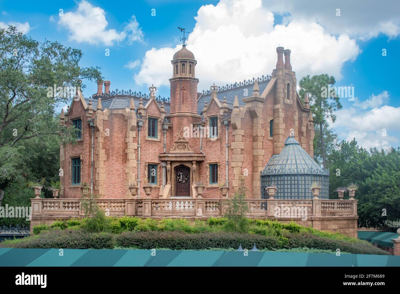 Orlando, Florida. August 04, 2020. The Haunted Mansion at Magic Kingdom ...