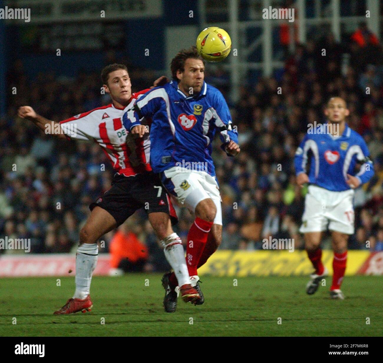 PORTSMOUTH V SHEFF UTD. PAUL MERSON AND MICHAEL BROWN PIC MIKE WALKER ...