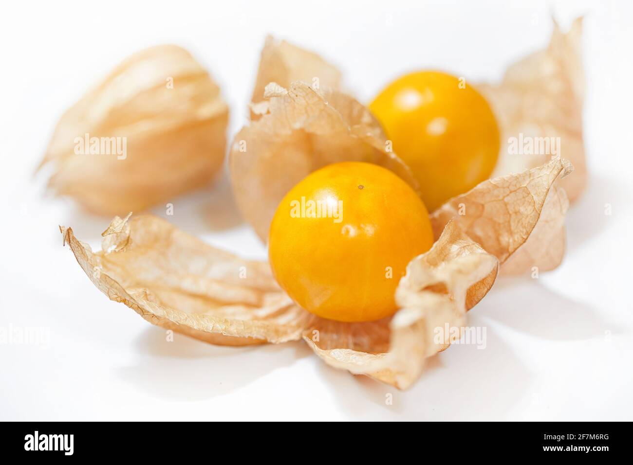 Golden Berry (Cape gooseberry) isolated on white background Stock Photo ...