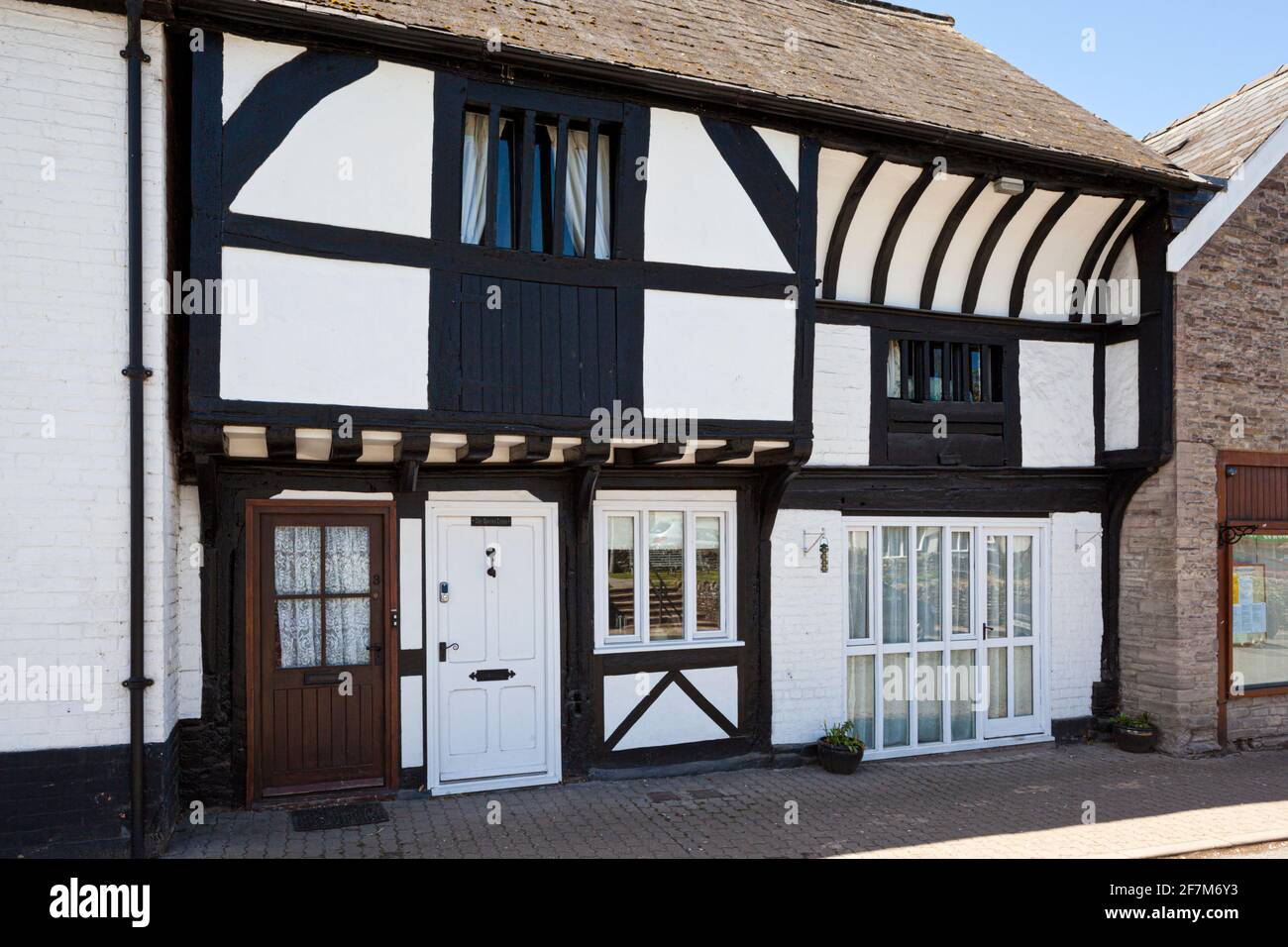 Half timbered buildings at Weobley, Herefordshire UK Stock Photo - Alamy