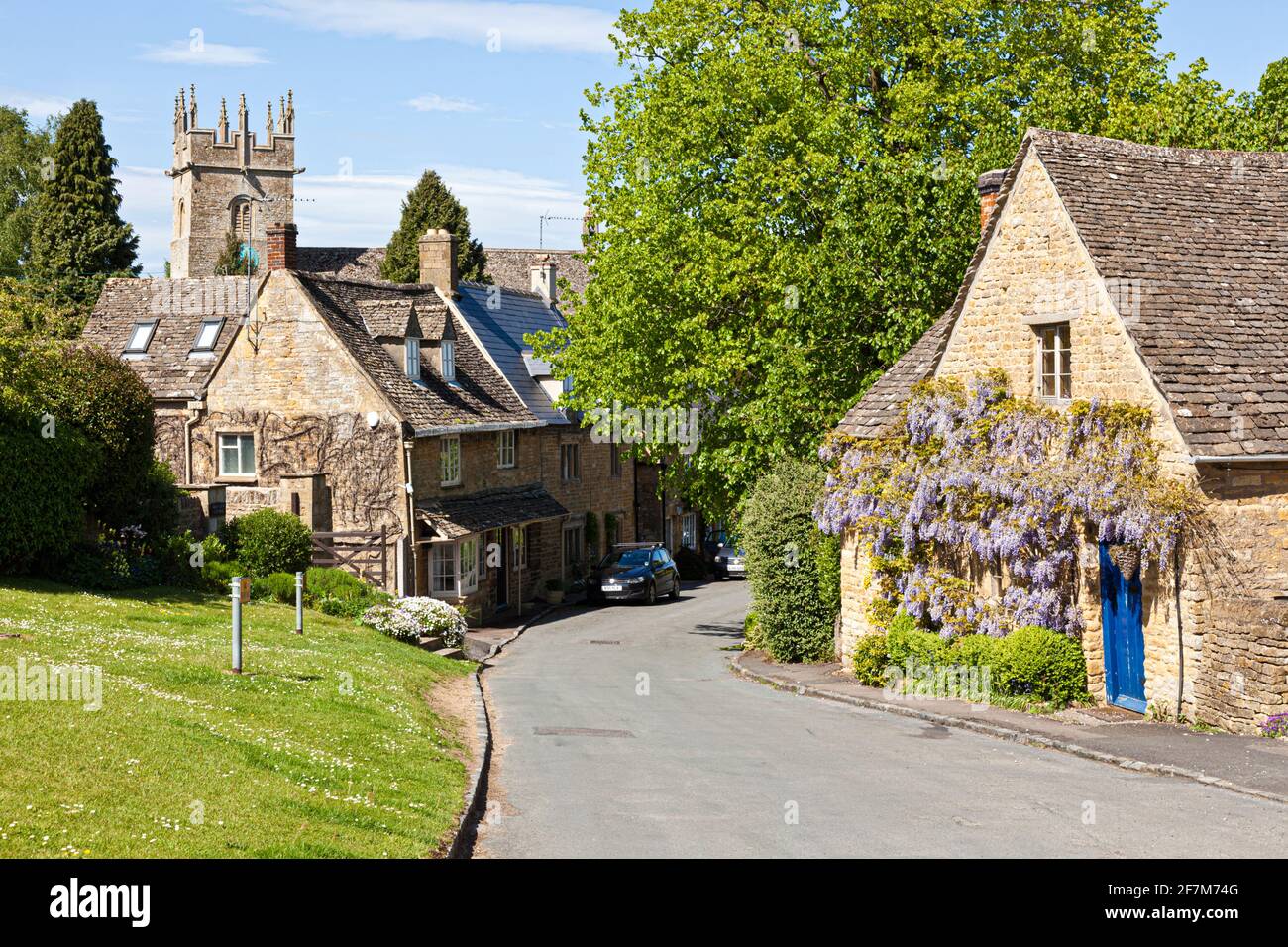 The Cotswold village of Longborough, Gloucestershire UK Stock Photo - Alamy