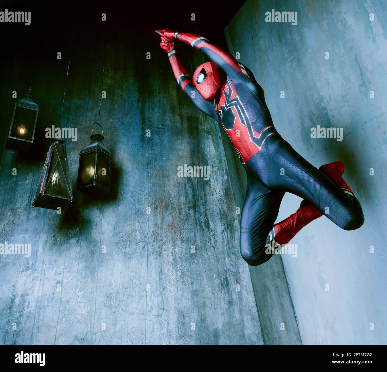 Spiderman jump hi-res stock photography and images - Alamy