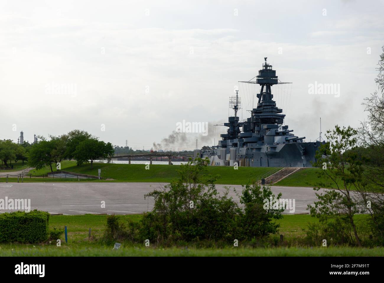 Smoke from the K-Solv Industrial fire in Channelview, Texas, is seen ...