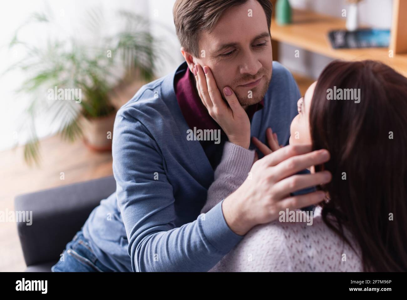 Man touching wife hi-res stock photography and images - Alamy