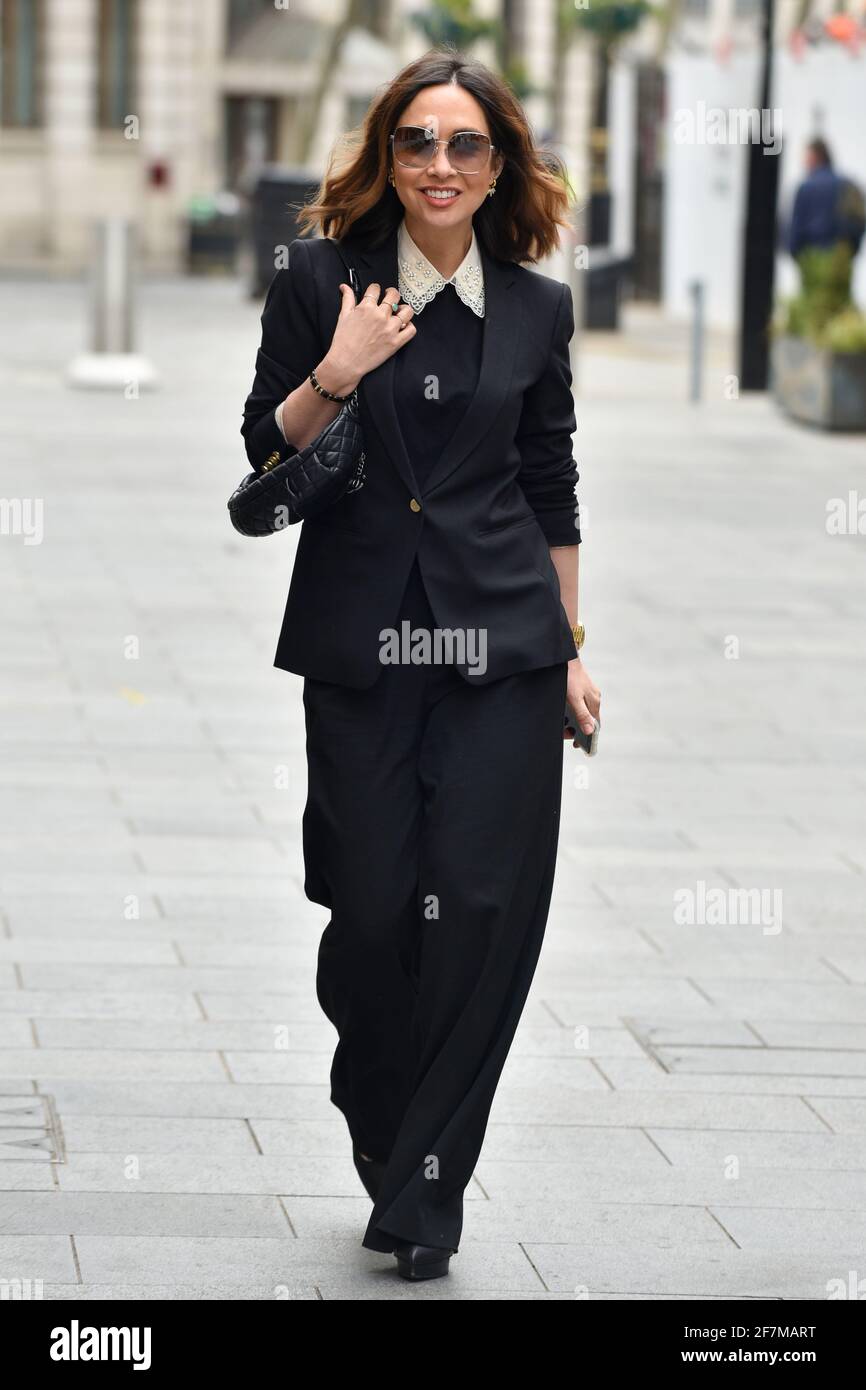 Myleene Klass seen at Global Radio Studios in London. (Photo by James ...
