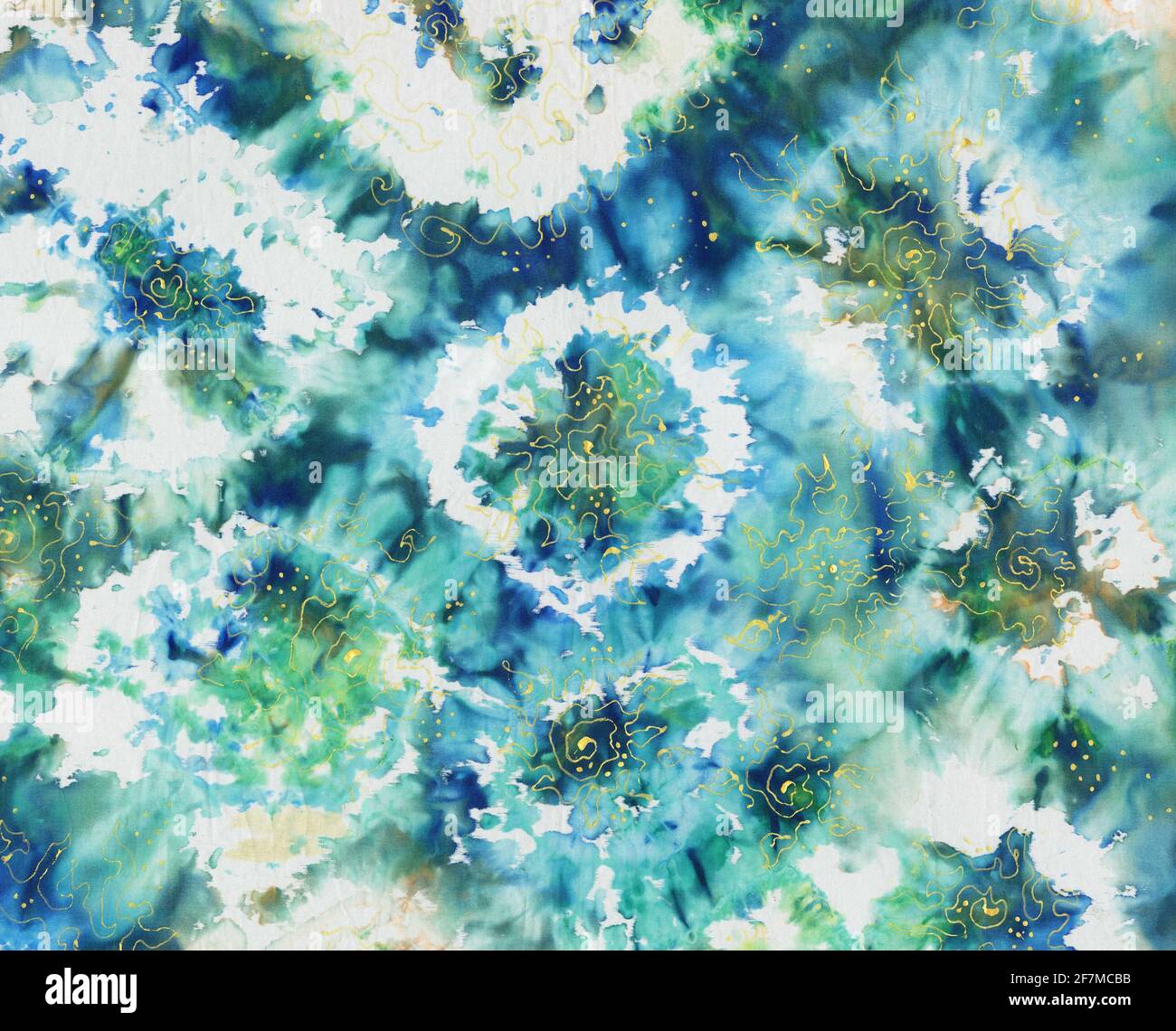 Green Tie Dye Patterns