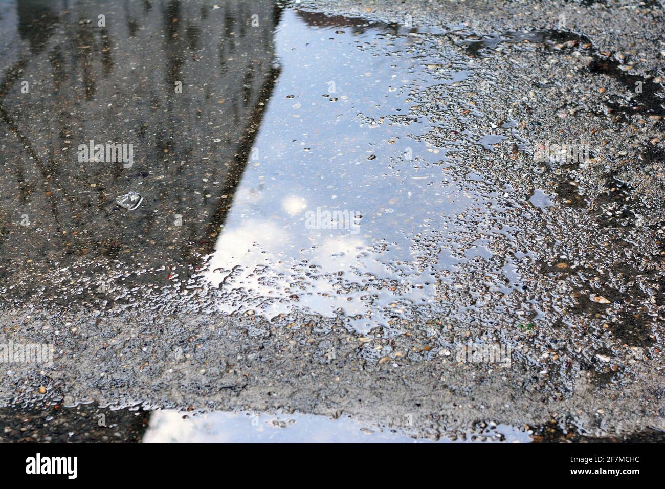 Sky reflection in plash hi-res stock photography and images - Alamy