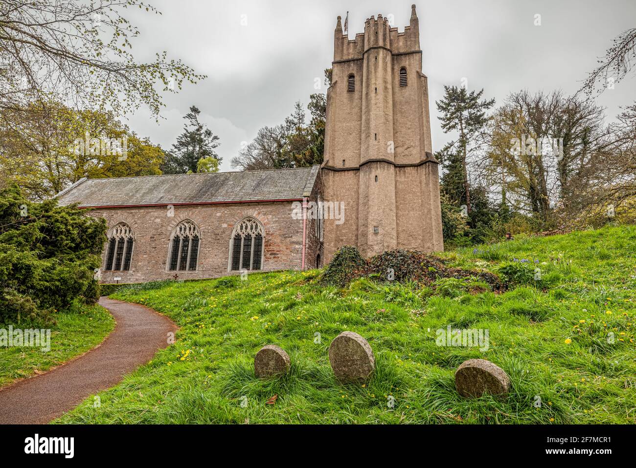 Parish Church at Cockington in Devon Stock Photo - Alamy