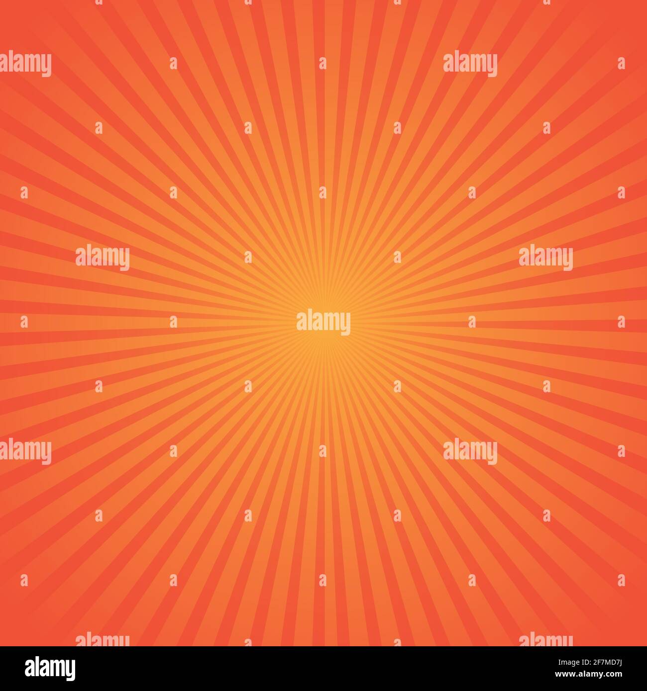 Abstract image, orange rays of the sun on a red background - Vector ...