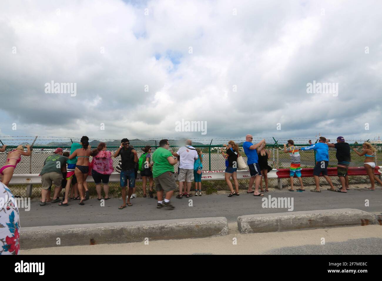 Delta Flight Ready To Take Off Tourists Receiving Jet Blast At Maho