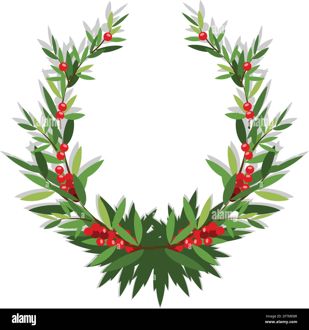 Holly berries isolated on Stock Vector Images - Alamy