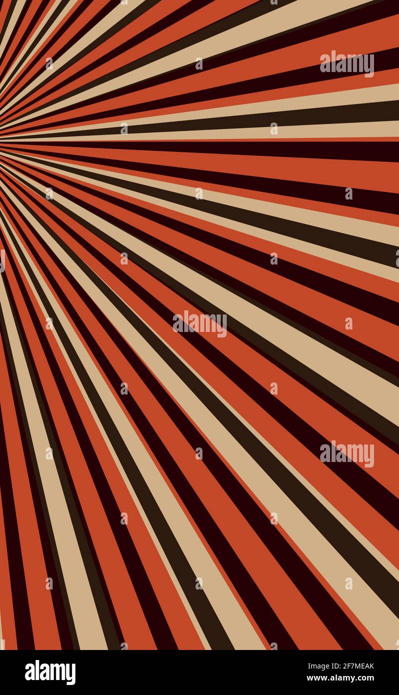 Abstract image, rays of the sun on a red background - Vector ...