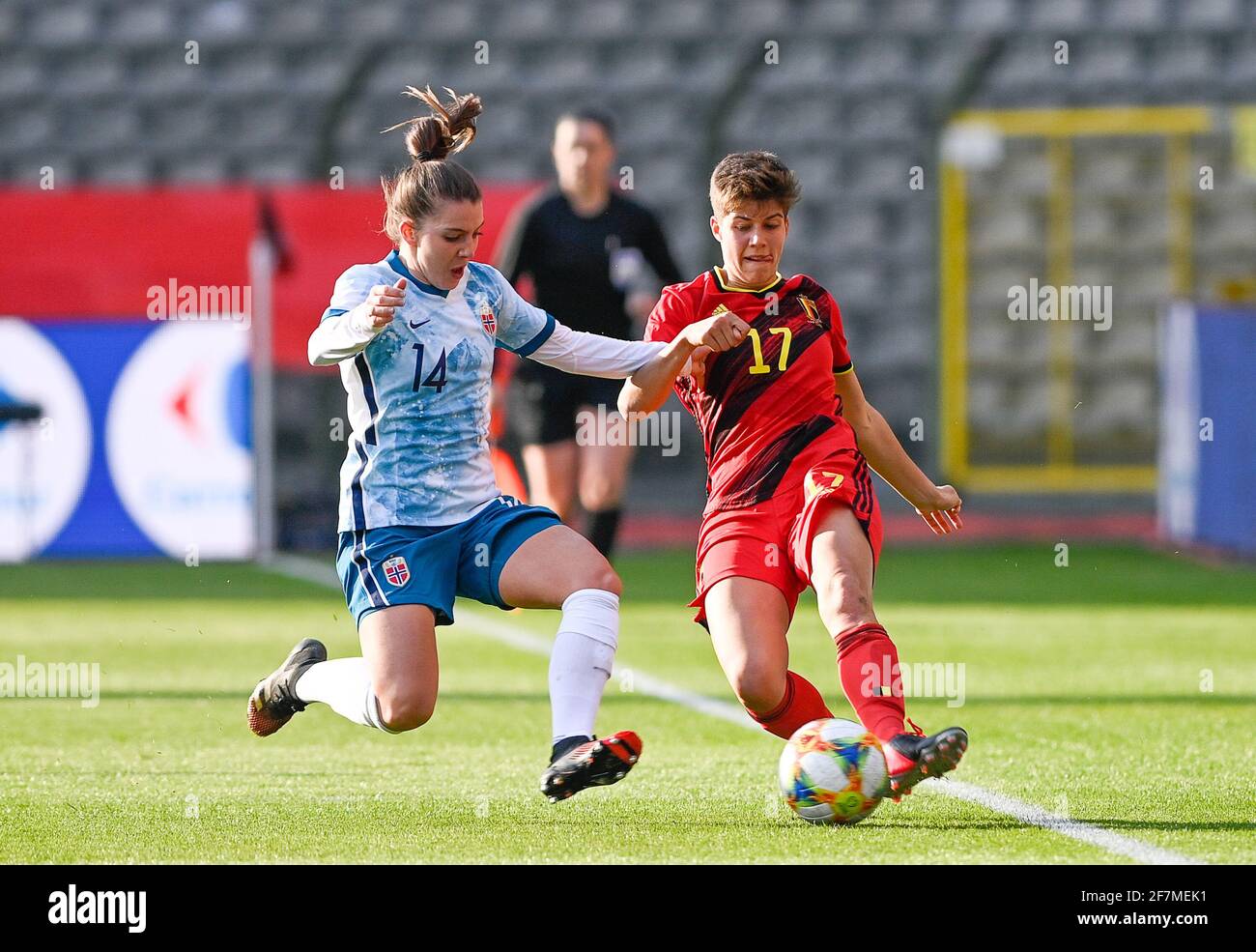 Norway's Cecilie Redisch Kvamme and Belgium's Isabelle Iliano pictured ...