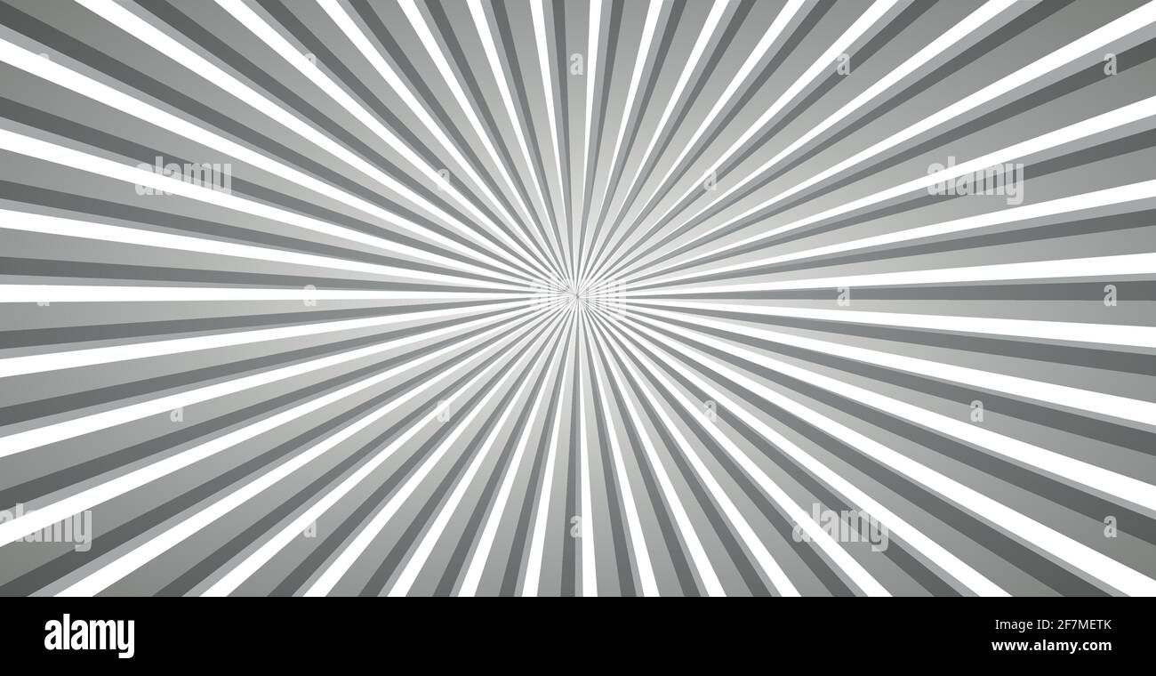 Abstract black and white sun rays - Vector illustration Stock Vector ...