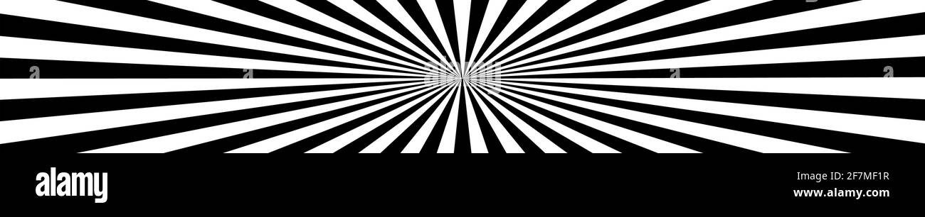 Abstract black and white sun rays - Vector illustration Stock Vector ...