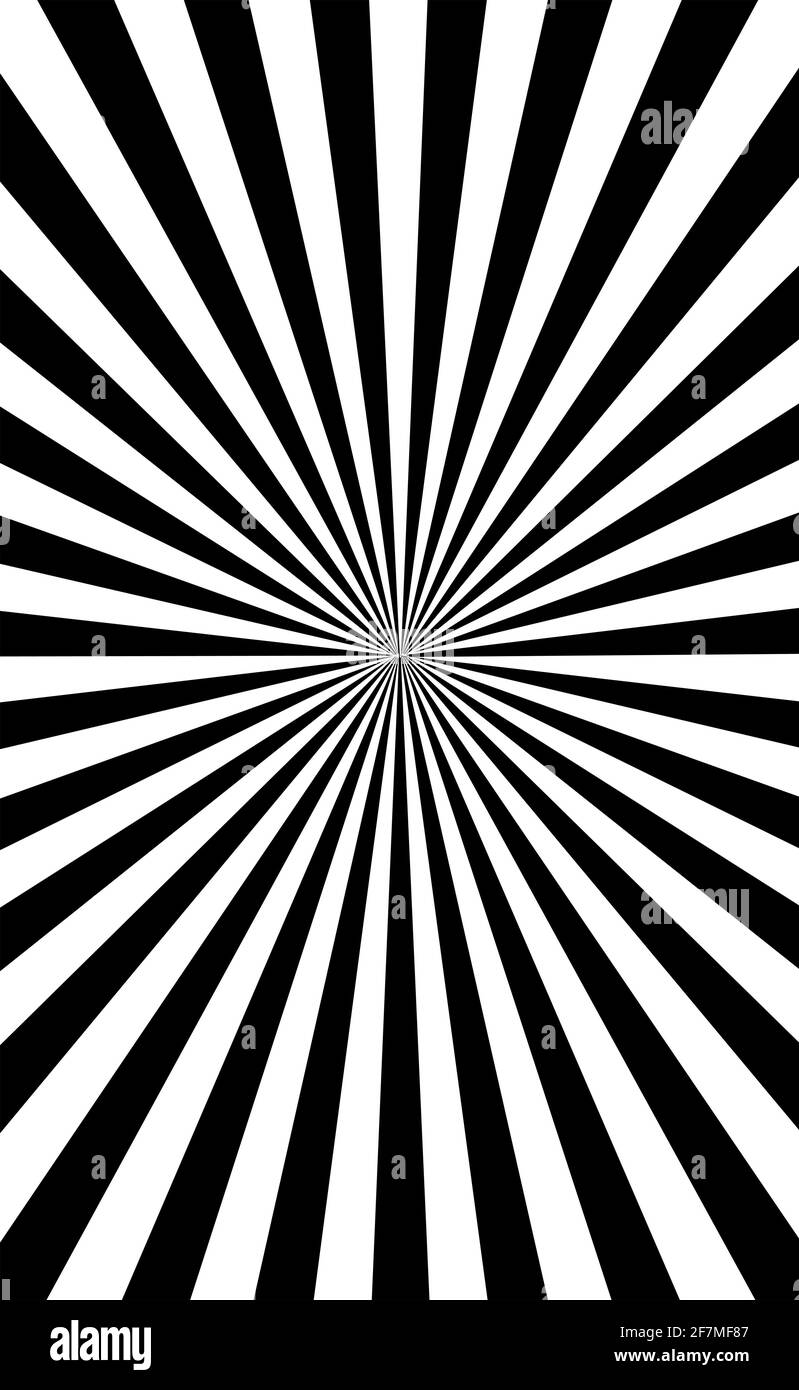 Abstract black and white sun rays - Vector illustration Stock Vector ...