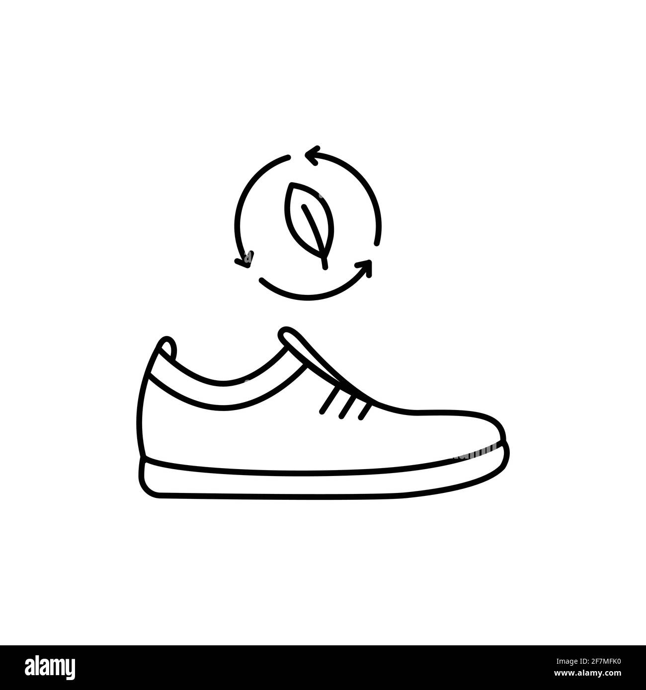 Eco shoe color line icon. Pictogram for web page, mobile app, promo. UI ...