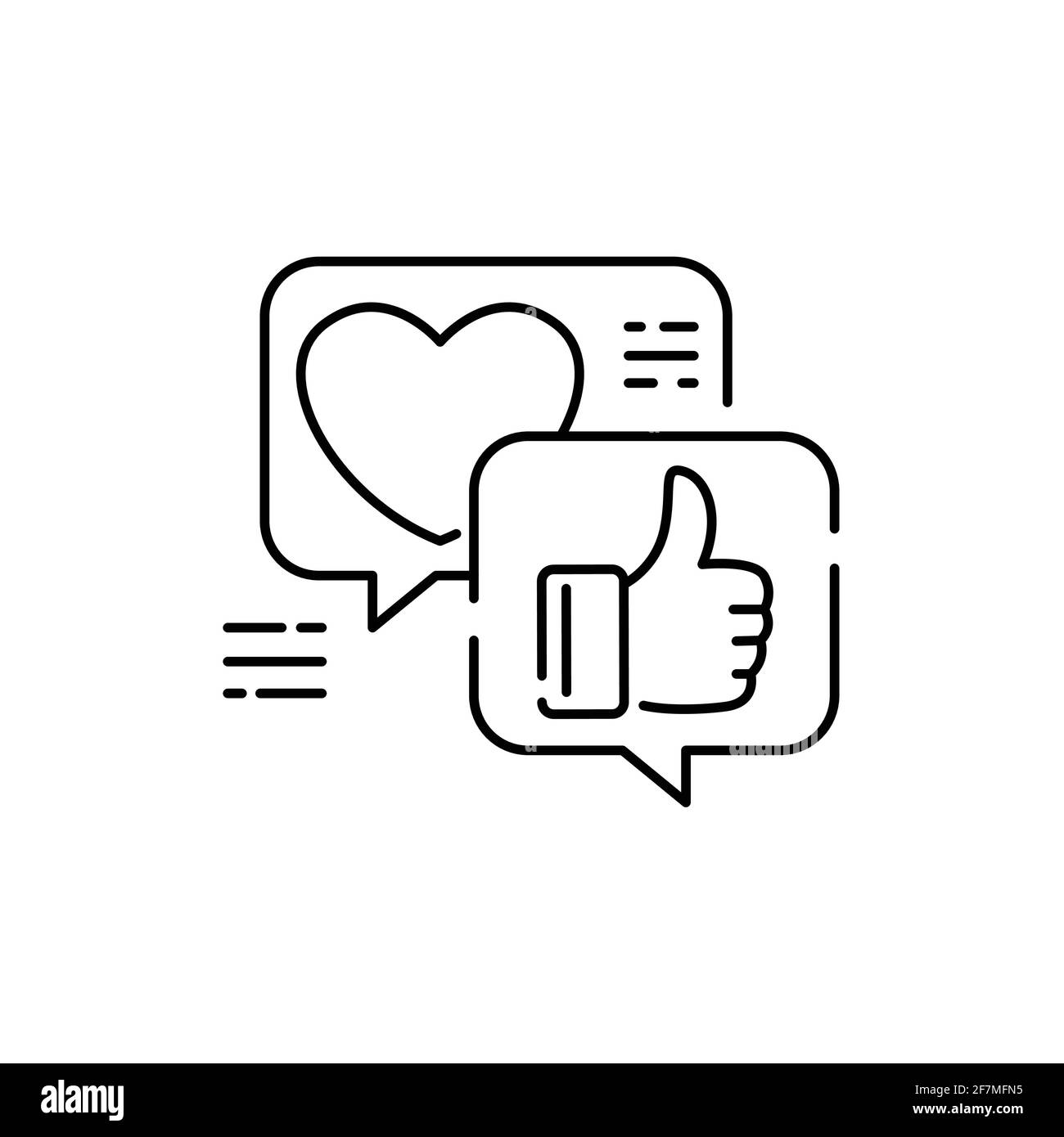 Feedback color line icon. Pictogram for web page, mobile app, promo. UI ...