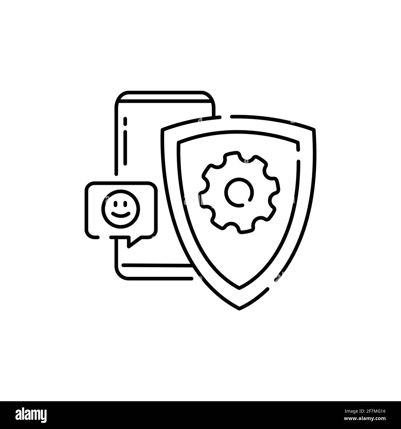 Protection color line icon. Pictogram for web page, mobile app, promo ...