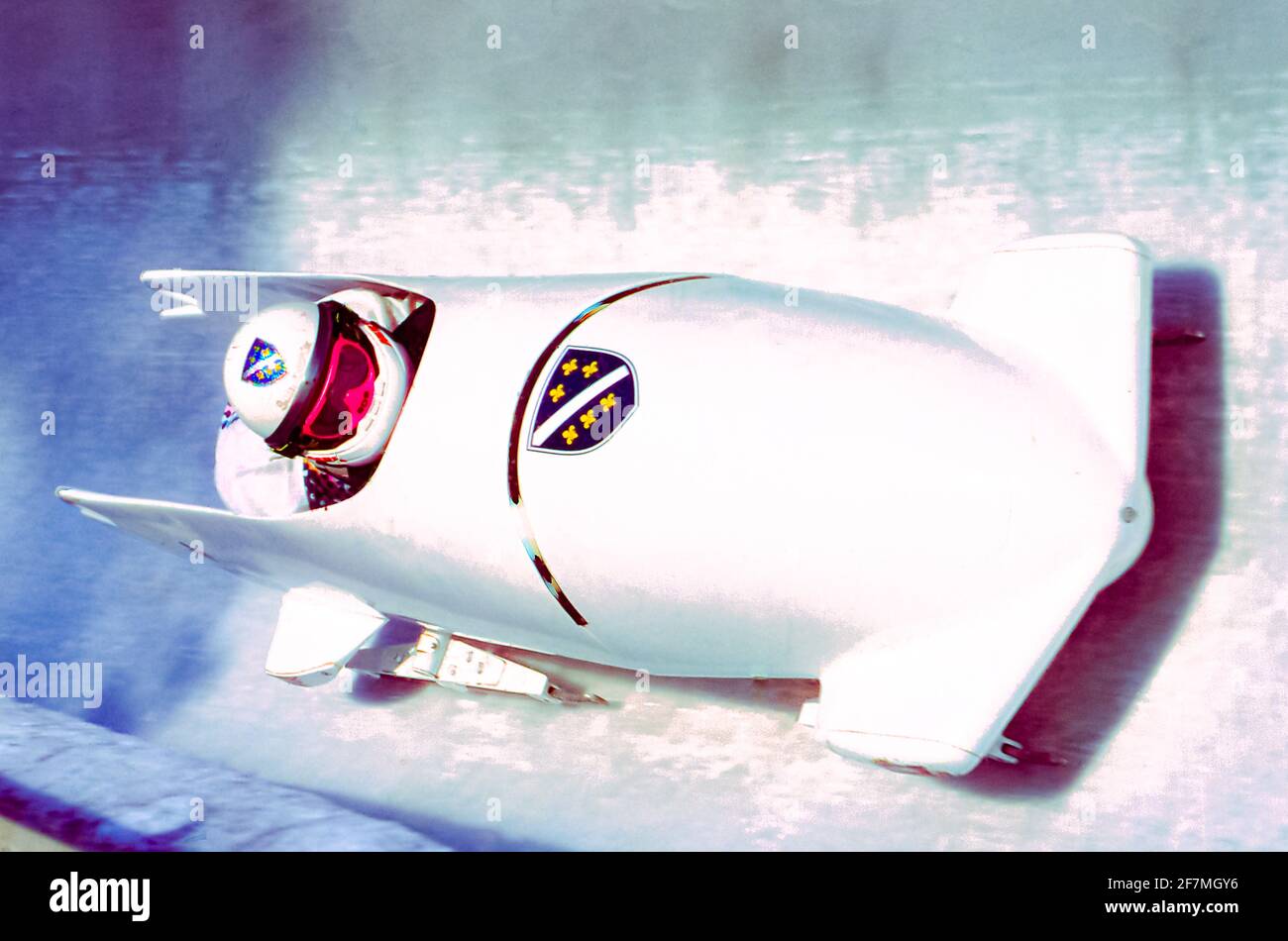 2 man bobsled training at the 1994 Olympic Winter Games Stock Photo - Alamy