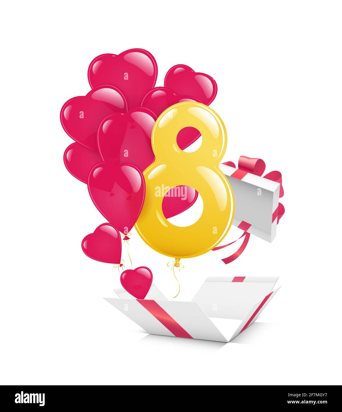 Gold shaped balloons Stock Vector Images - Alamy