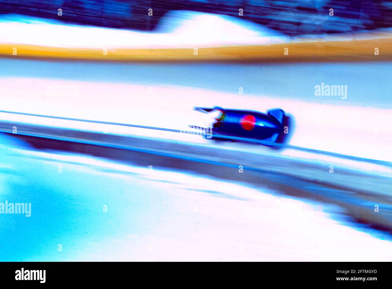 2 man bobsled training at the 1994 Olympic Winter Games Stock Photo - Alamy