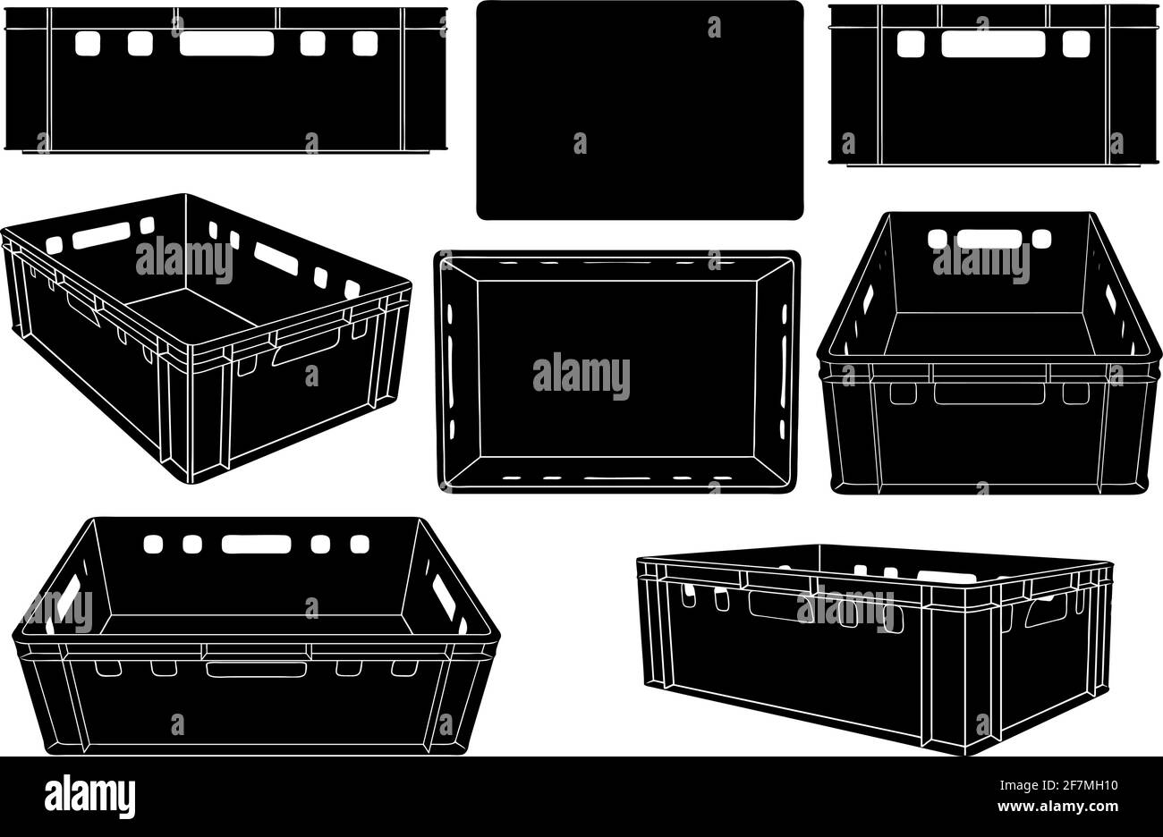 Fruit crate storage Black and White Stock Photos & Images - Alamy
