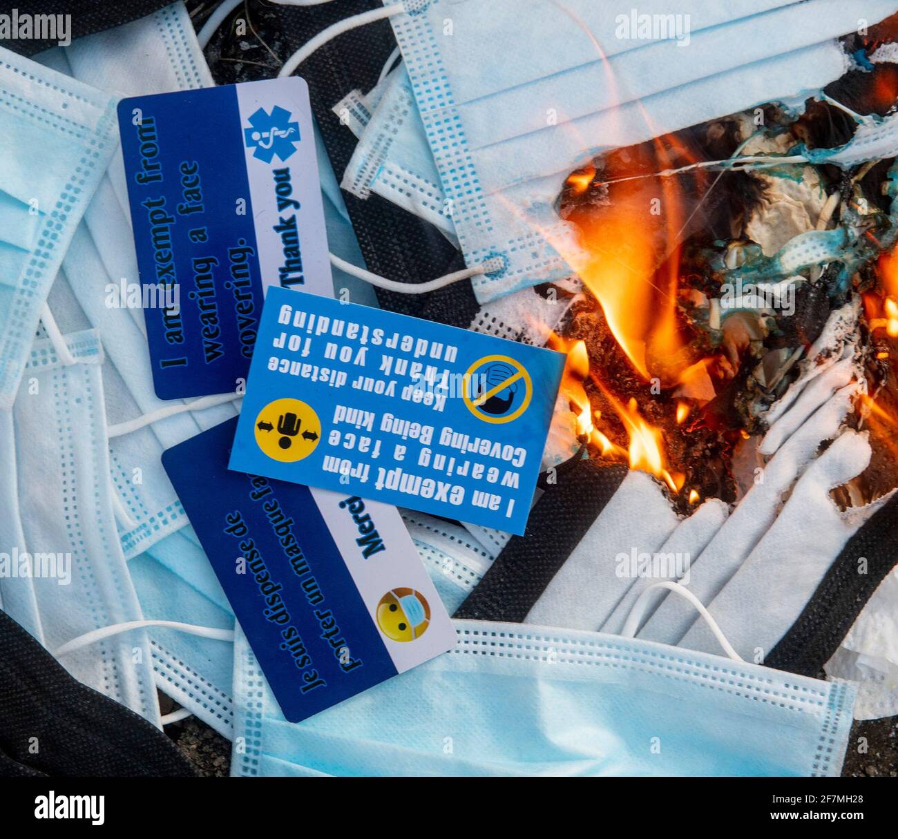 Mask exemption cards hi-res stock photography and images - Alamy