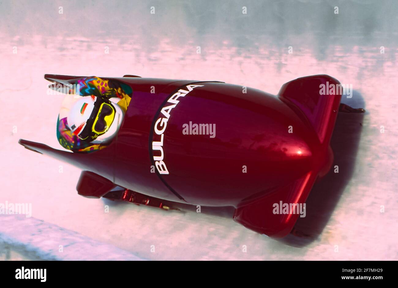 2 man bobsled training at the 1994 Olympic Winter Games Stock Photo - Alamy