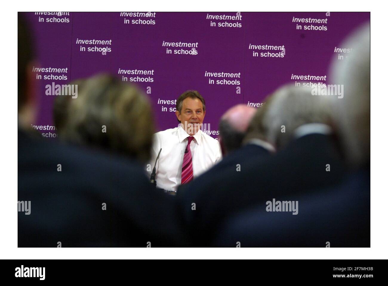 Tony Blair with Ruth Kelly holds the Labour party morning press conf at ...