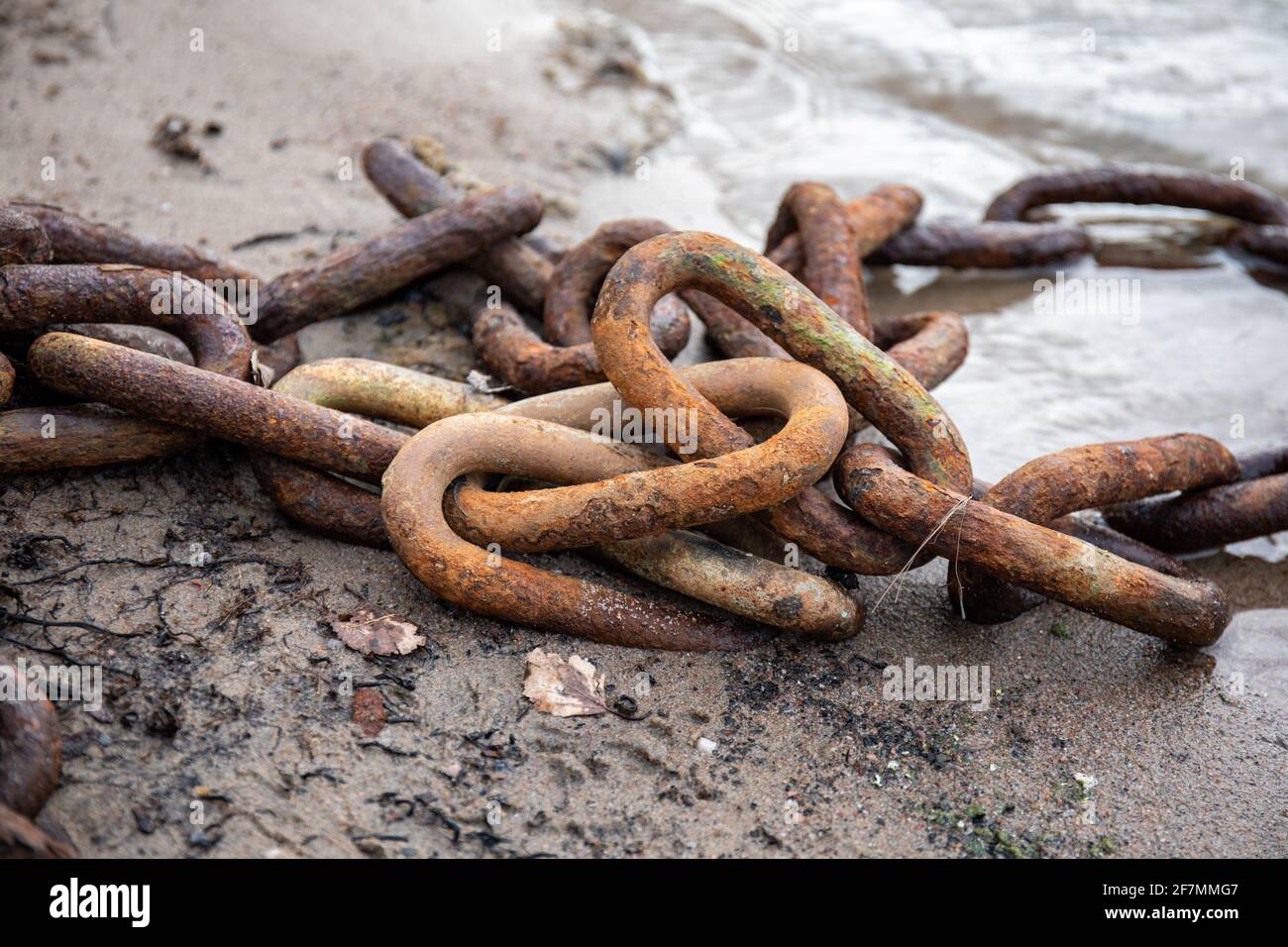 Chain On Beach High Resolution Stock Photography and Images - Alamy