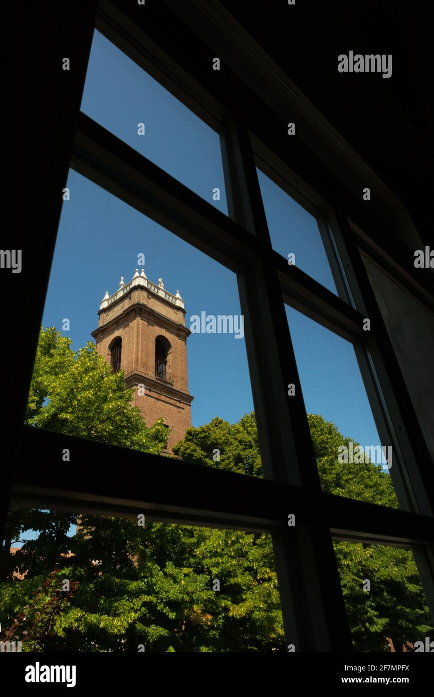 Old watchtower and bell tower, Guastalla, Italy Stock Photo - Alamy