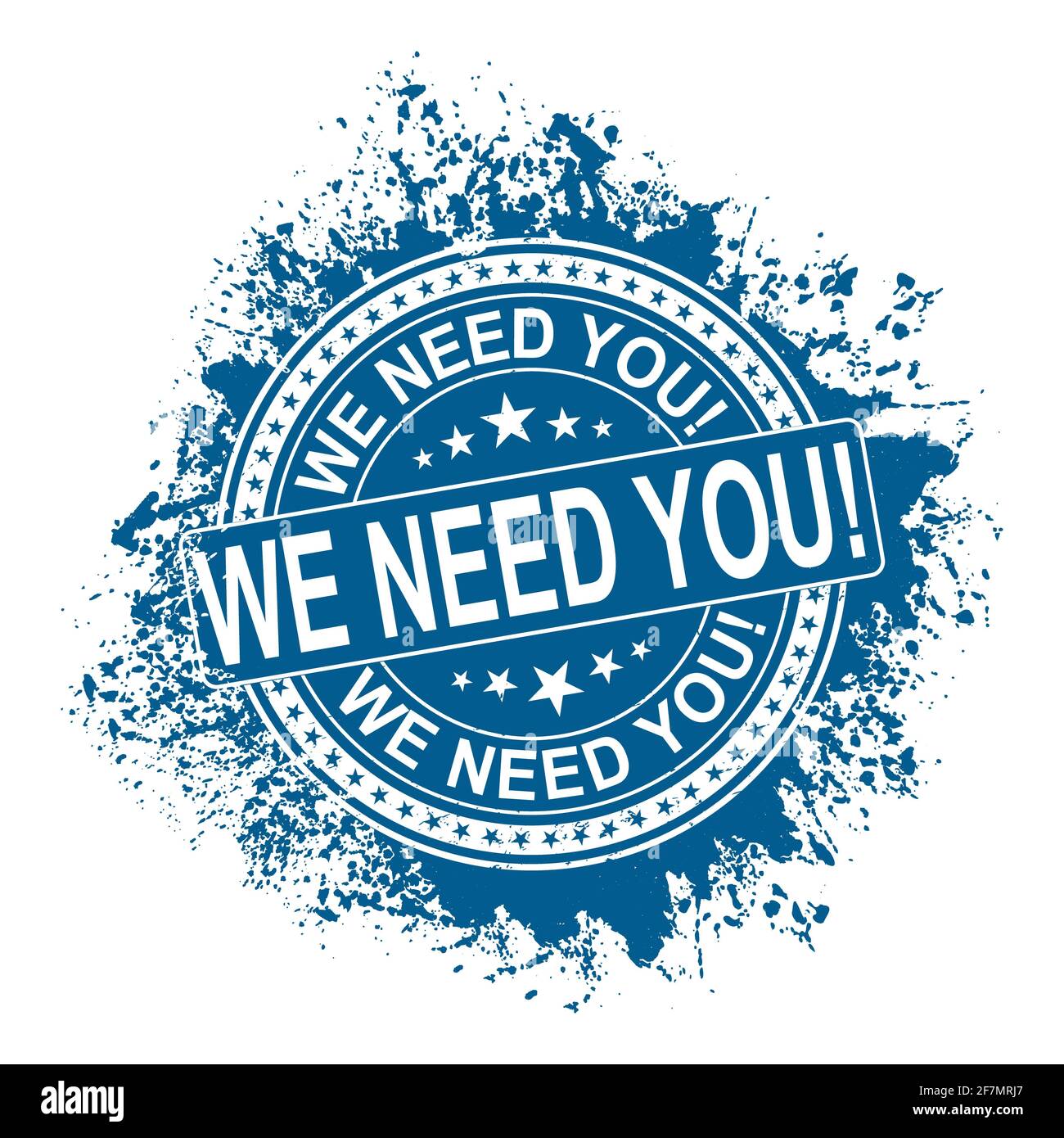 WE NEED YOU Rubber Stamp over a white background Stock Photo - Alamy